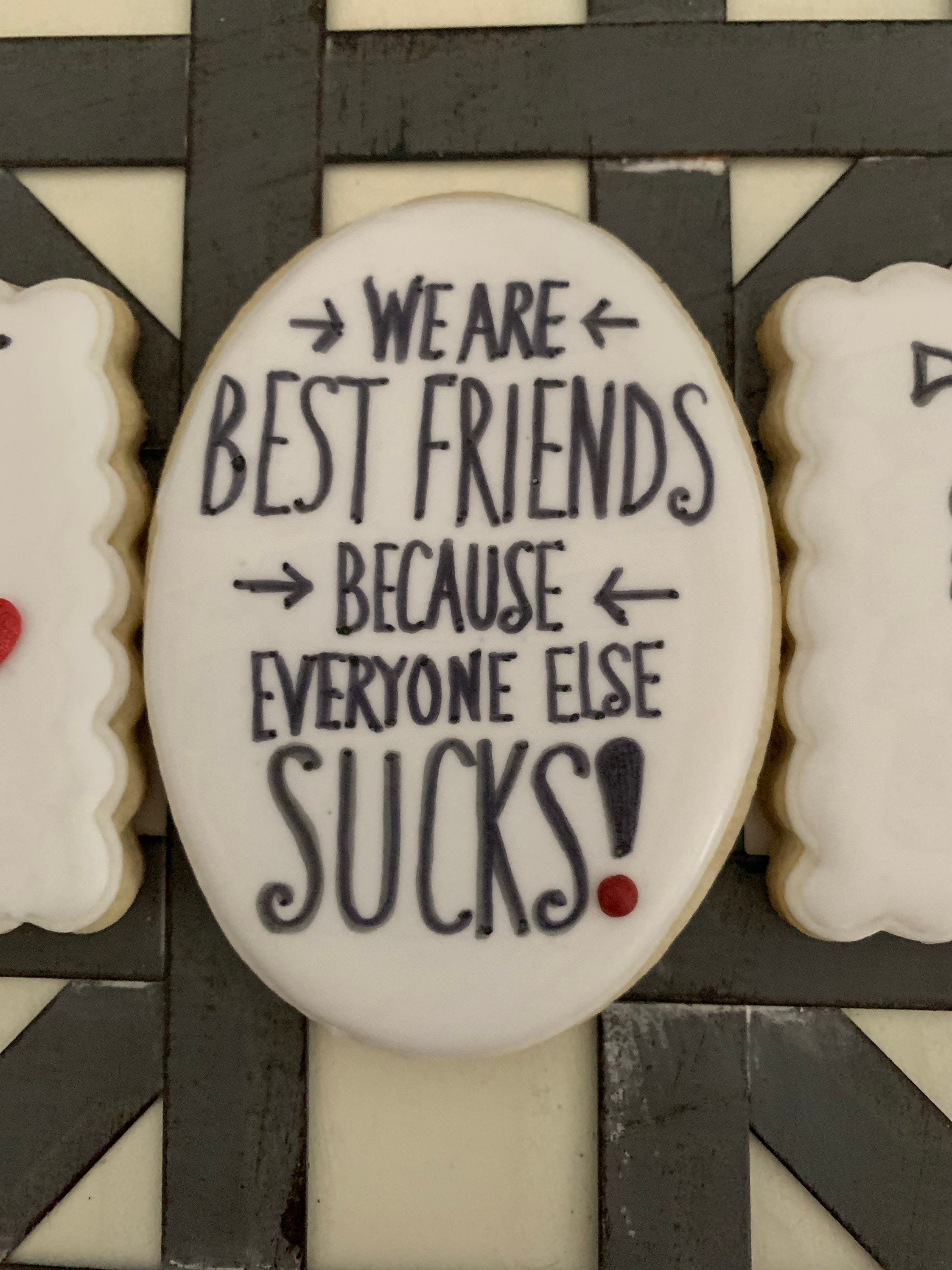 Miss You/best Friend Cookies | Etsy