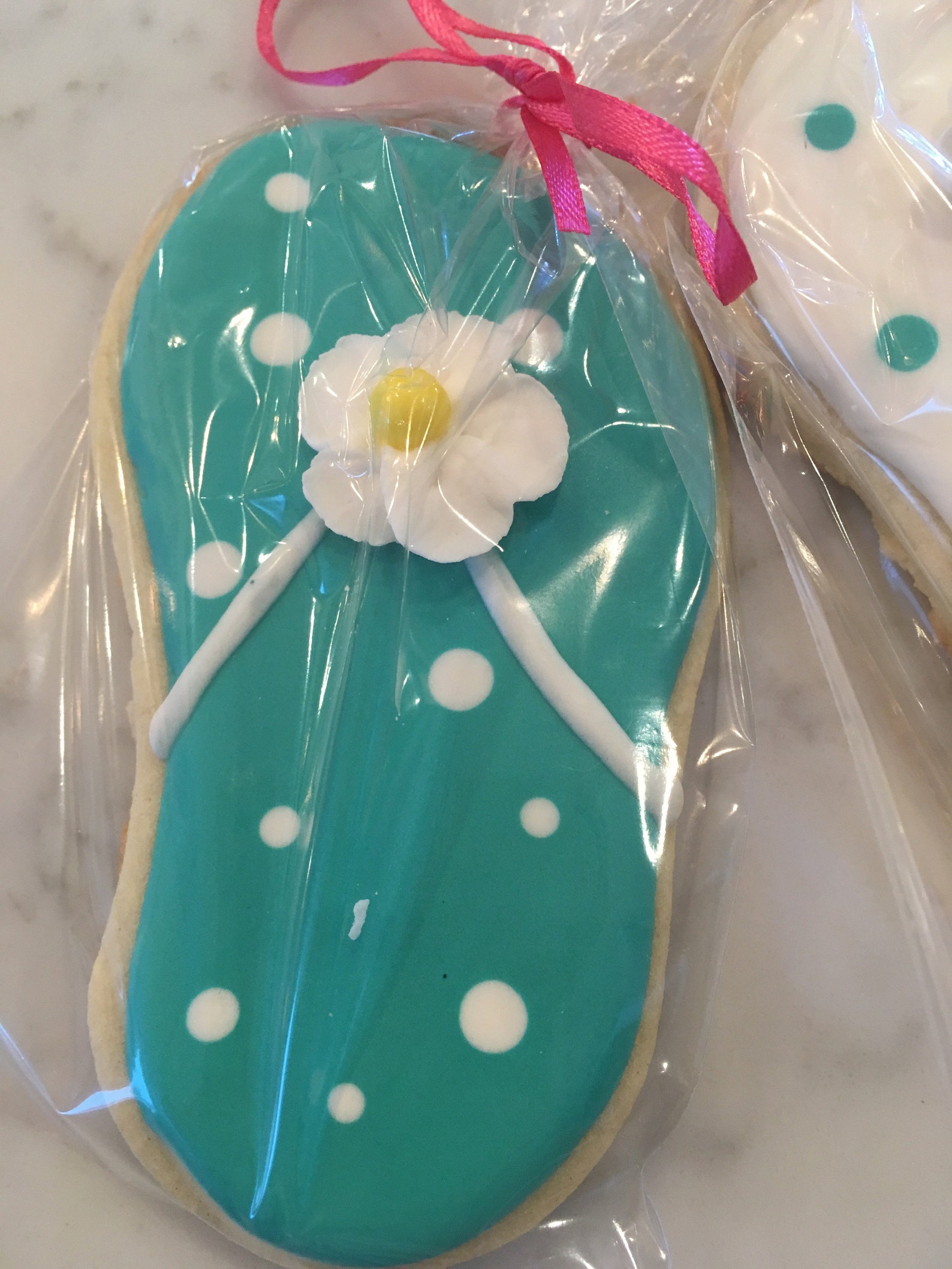 Pool Party Flip Flop Cookies - Etsy