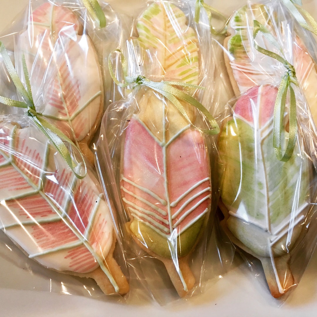 Feather/ Boho Themed Cookies - Etsy