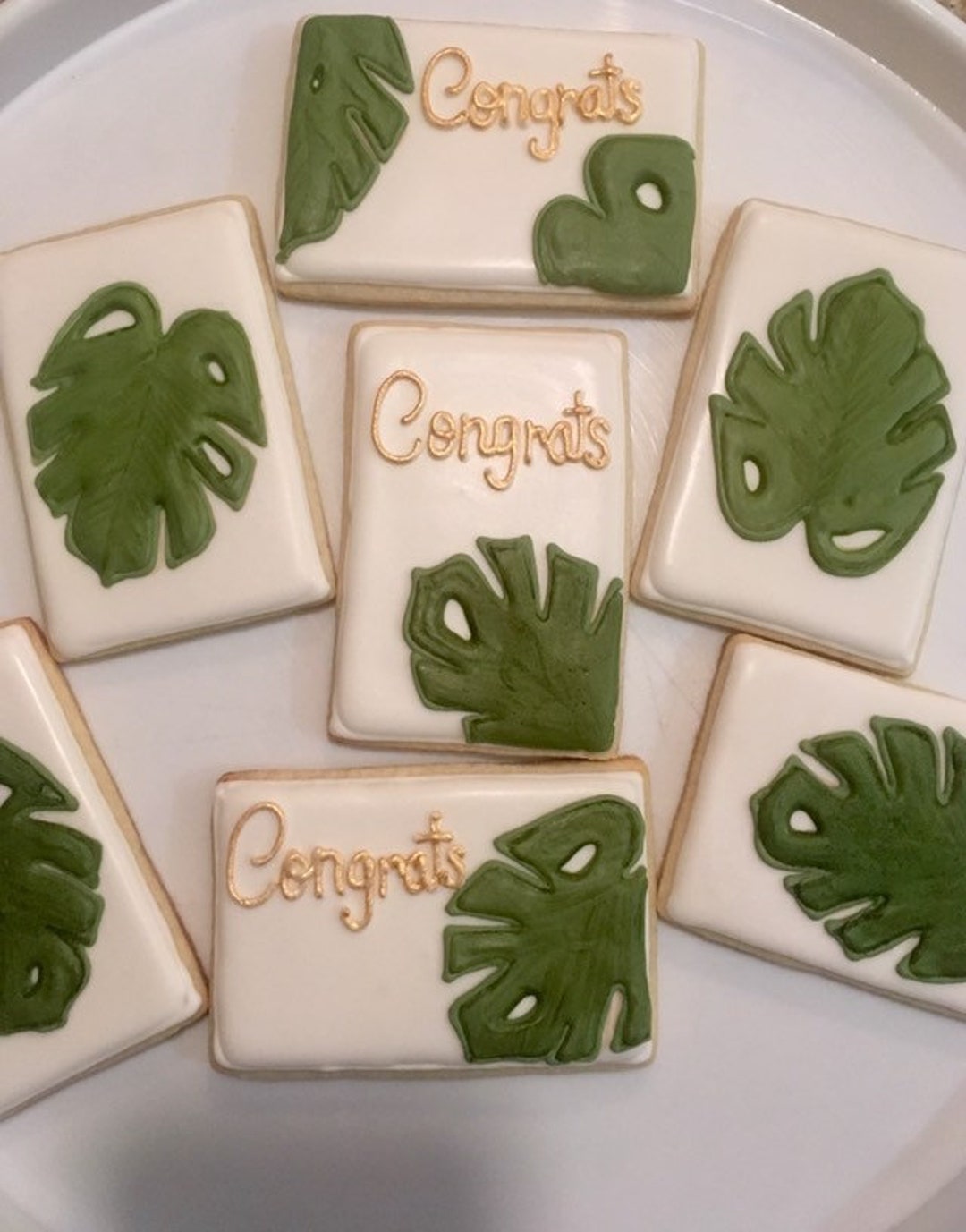 Palm Leaf Cookies - Etsy