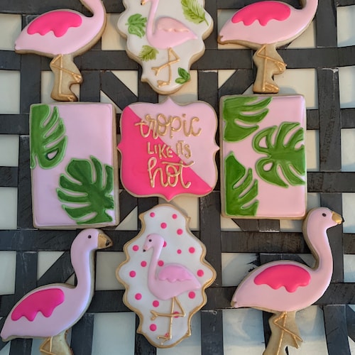 Flamingo Sugar Cookies Flamingo Party Flamingo Birthday | Etsy
