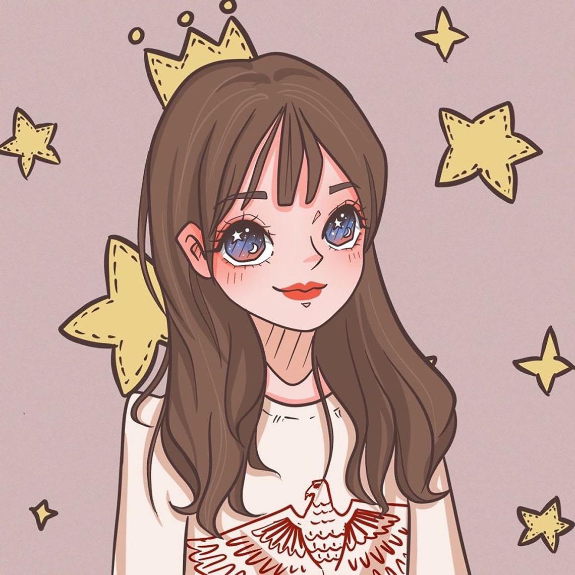 Custom Cute Cartoon Portrait Cute Anime Portrait | Etsy