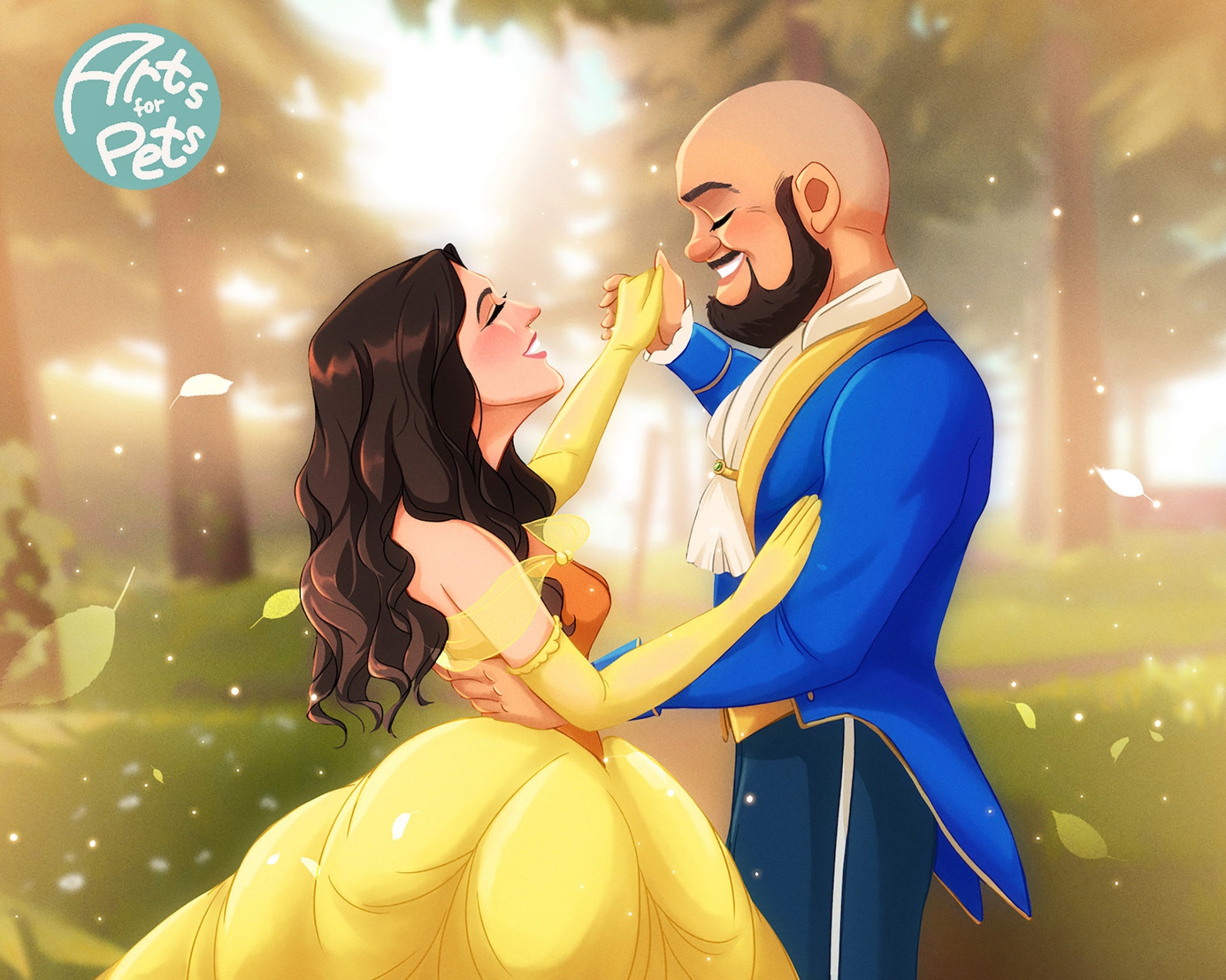 Disney Style Custom Disney Portrait Digital Download - Etsy