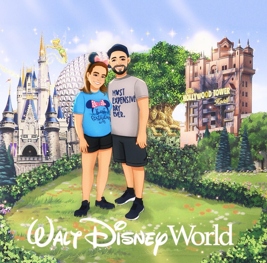 Disney Style | Custom Disney Portrait, Digital Download, Cartoon Style ...