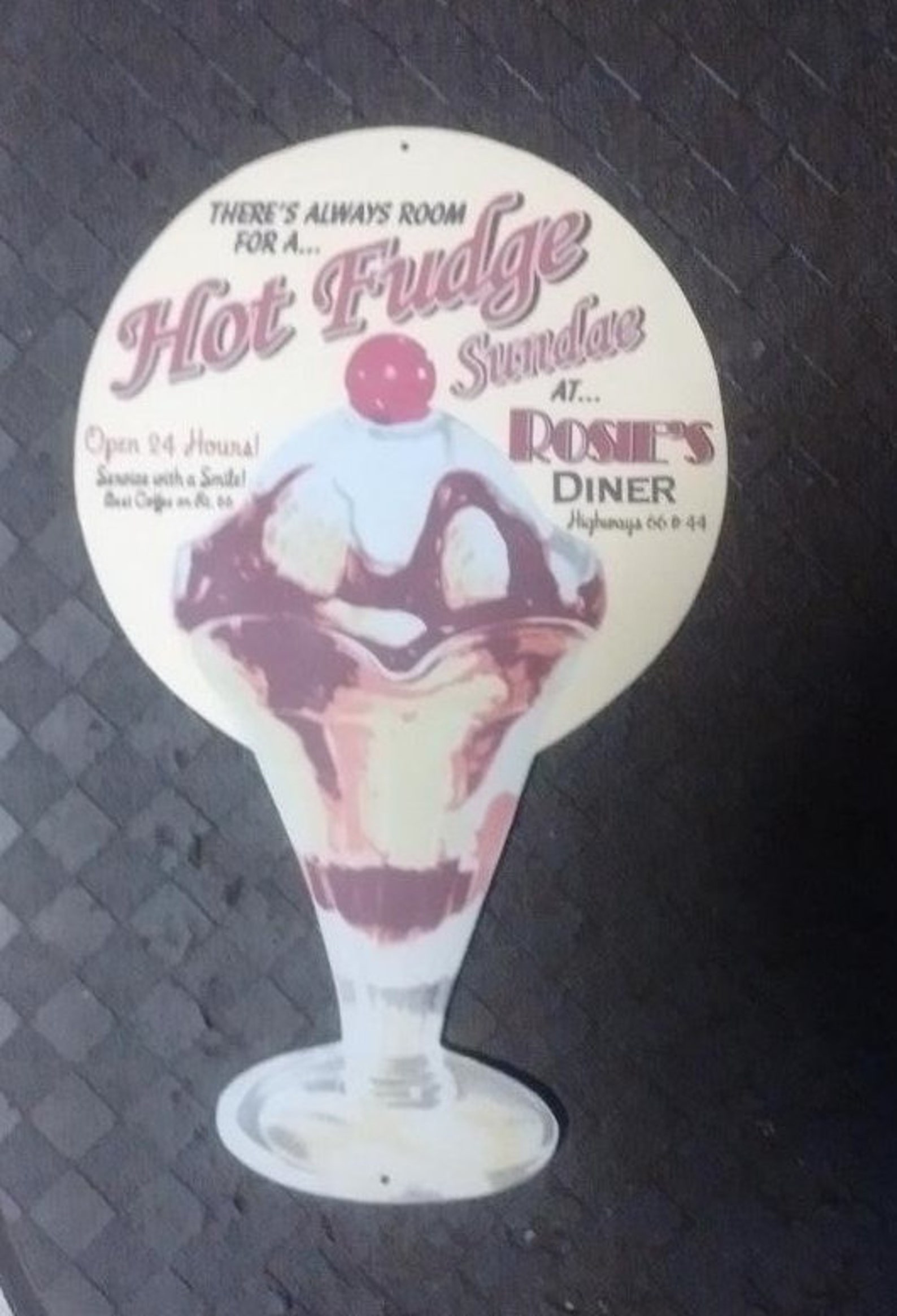 Hot Fudge Sundae Ice Cream Metal Sign Home Bar Game Room - Etsy