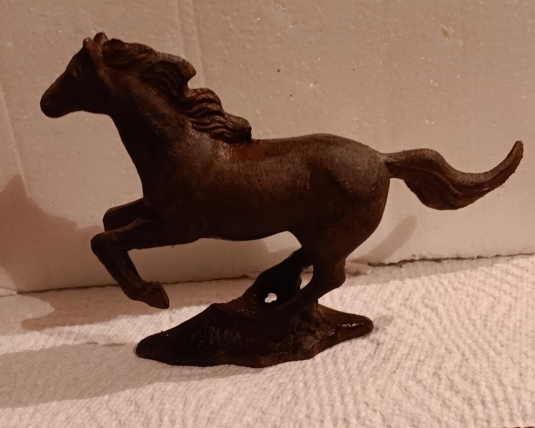 Horse Running Cast Iron Yard Very Nice Office Home Shop Decor - Etsy