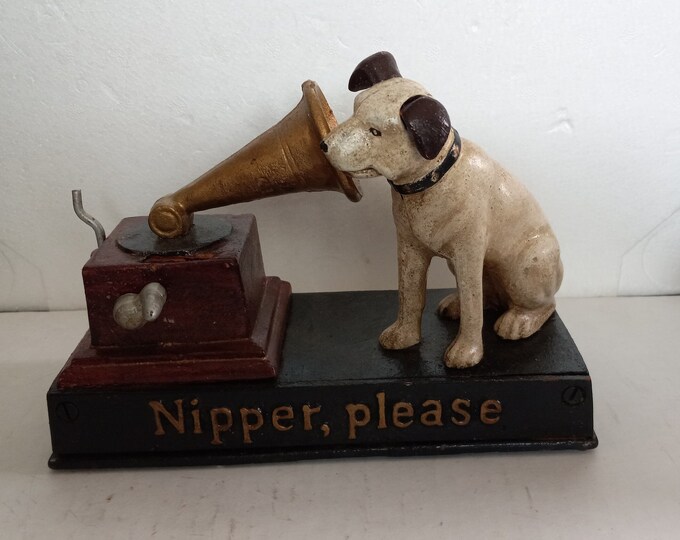 Nipper RCA Dog Musical Cast Iron Heavy Home Garage Shop Barn Decor - Etsy