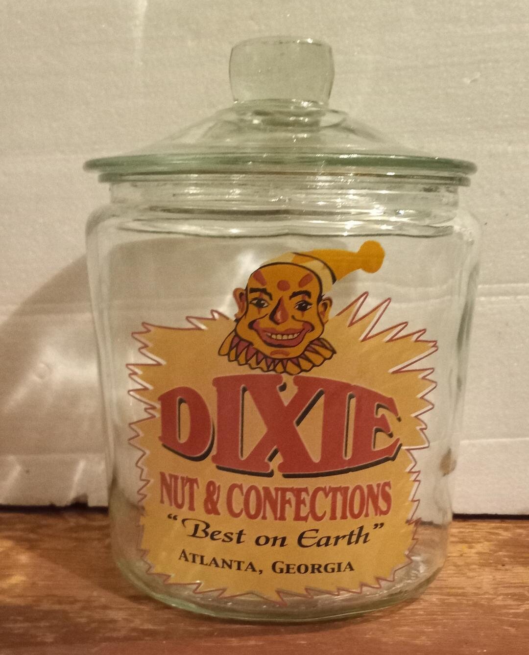 Dixie Nuts Glass Jar With Lid Heavy Office Home Gift - Etsy