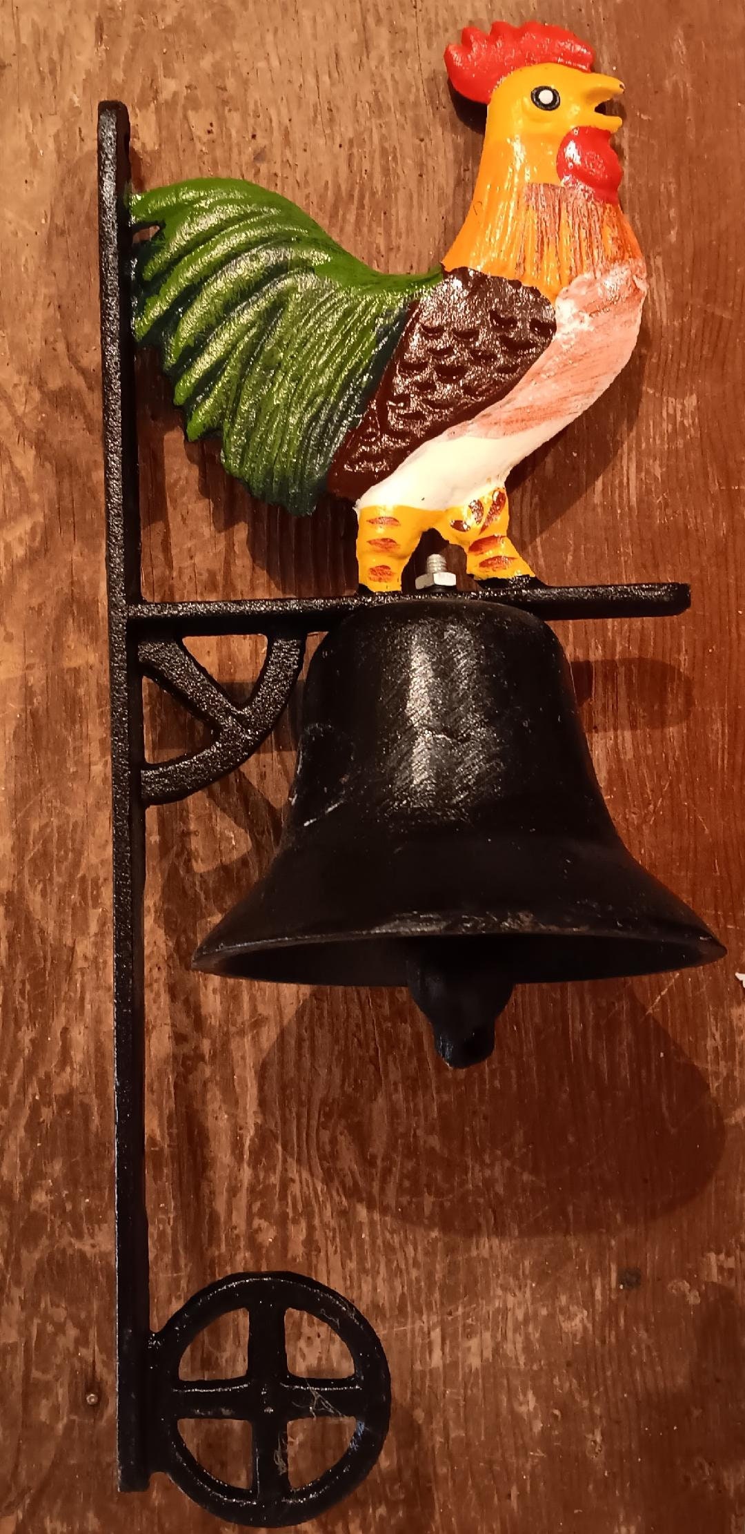 Rooster Painted Bell Home Office Garage NEW - Etsy