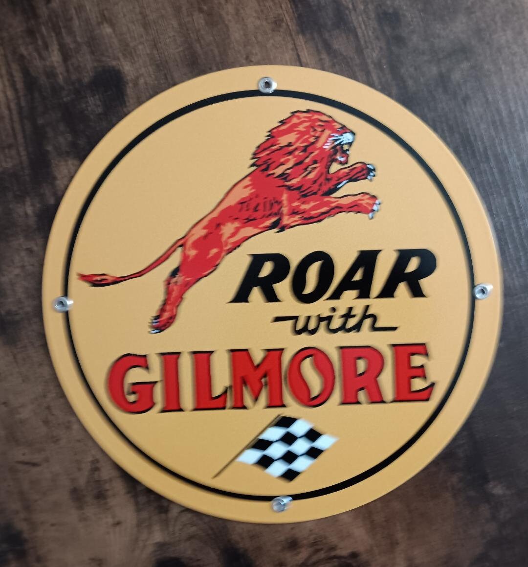 Roar With Gilmore Heavy Metal Sign Shop Stores Bar Garage Home Office ...