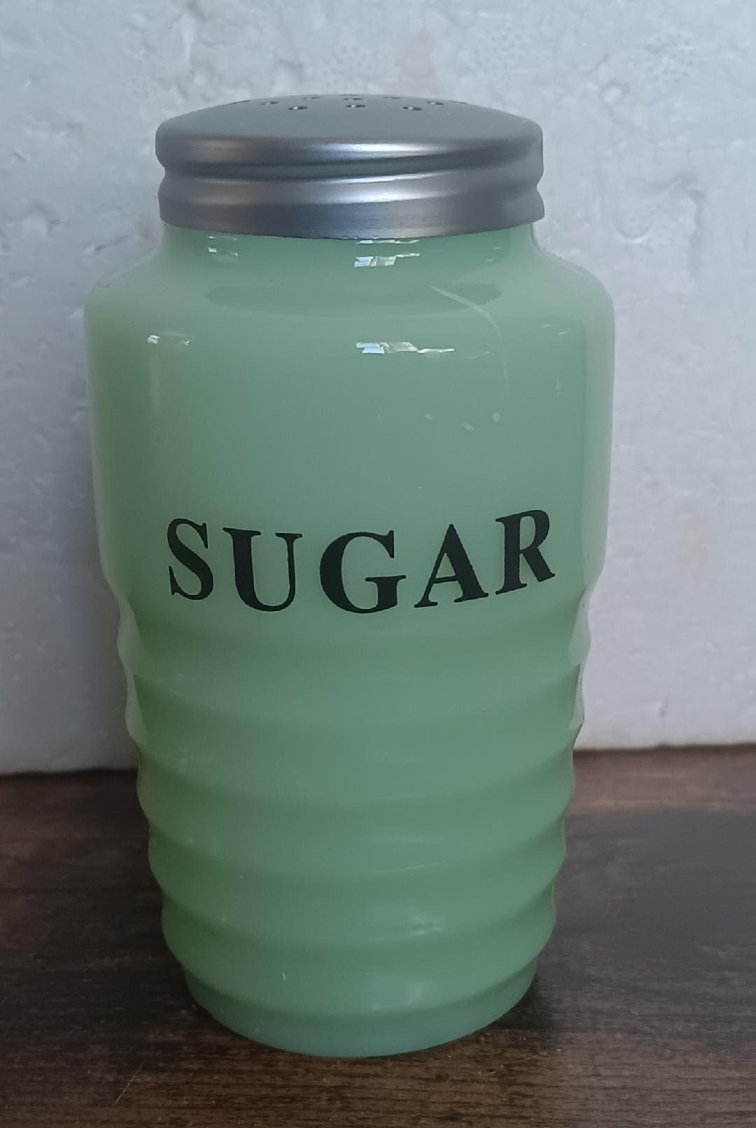 Sugar Shaker Glass Jade Glass 4.5 Inch Kitchen Home Office Gift ...