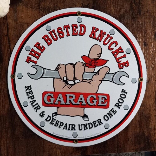 Busted Knuckle Sign - Etsy