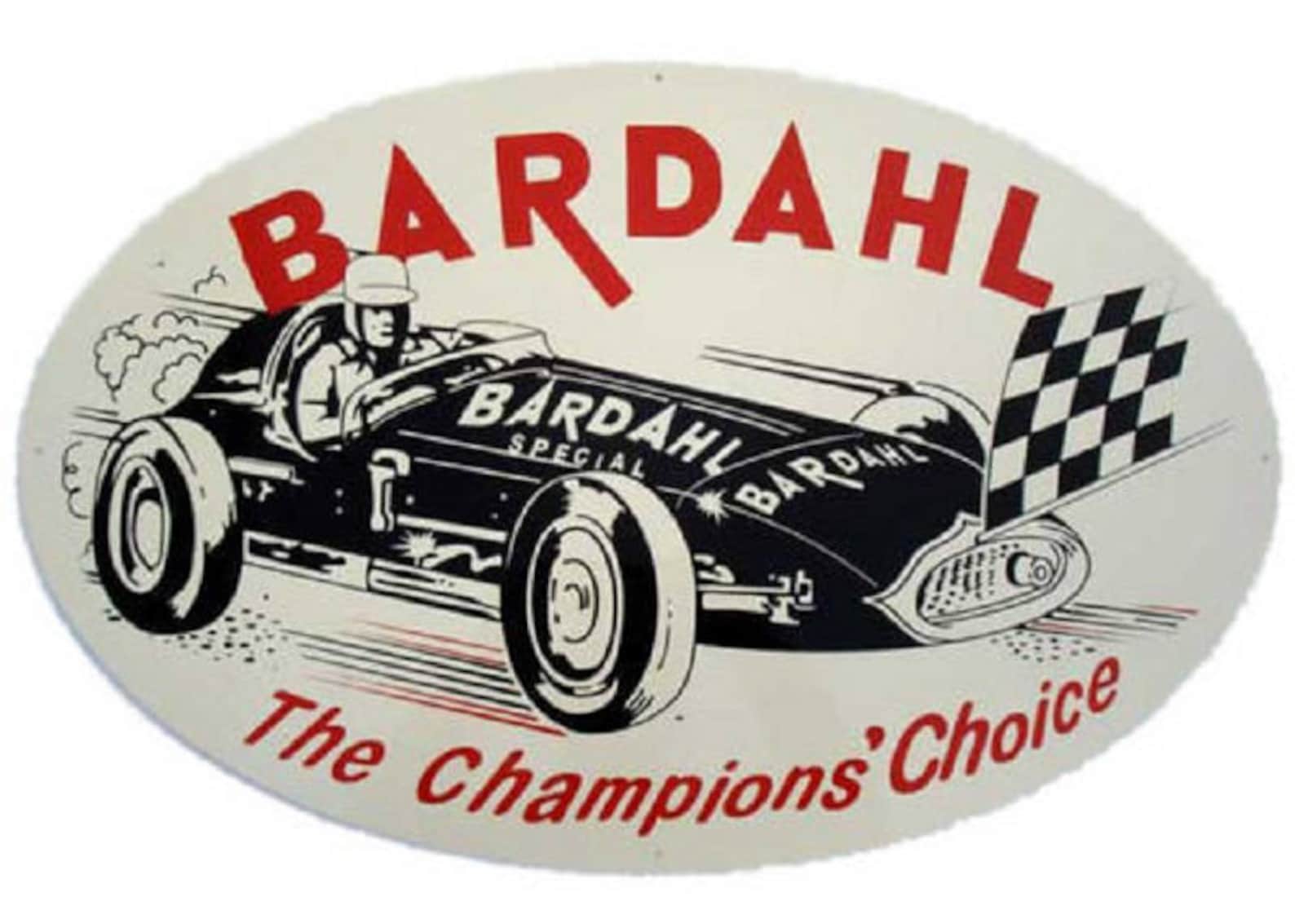 Bardahl Midget Race Car Heavy Metal Sign Single Sided Gas - Etsy