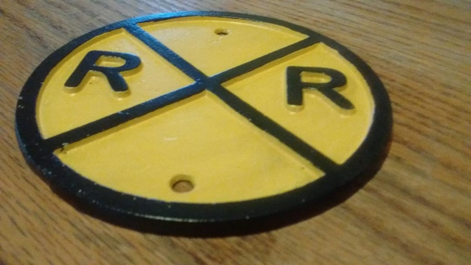 RR Railroad Sign Cast Iron Train Home Garage Shop Office Decor | Etsy