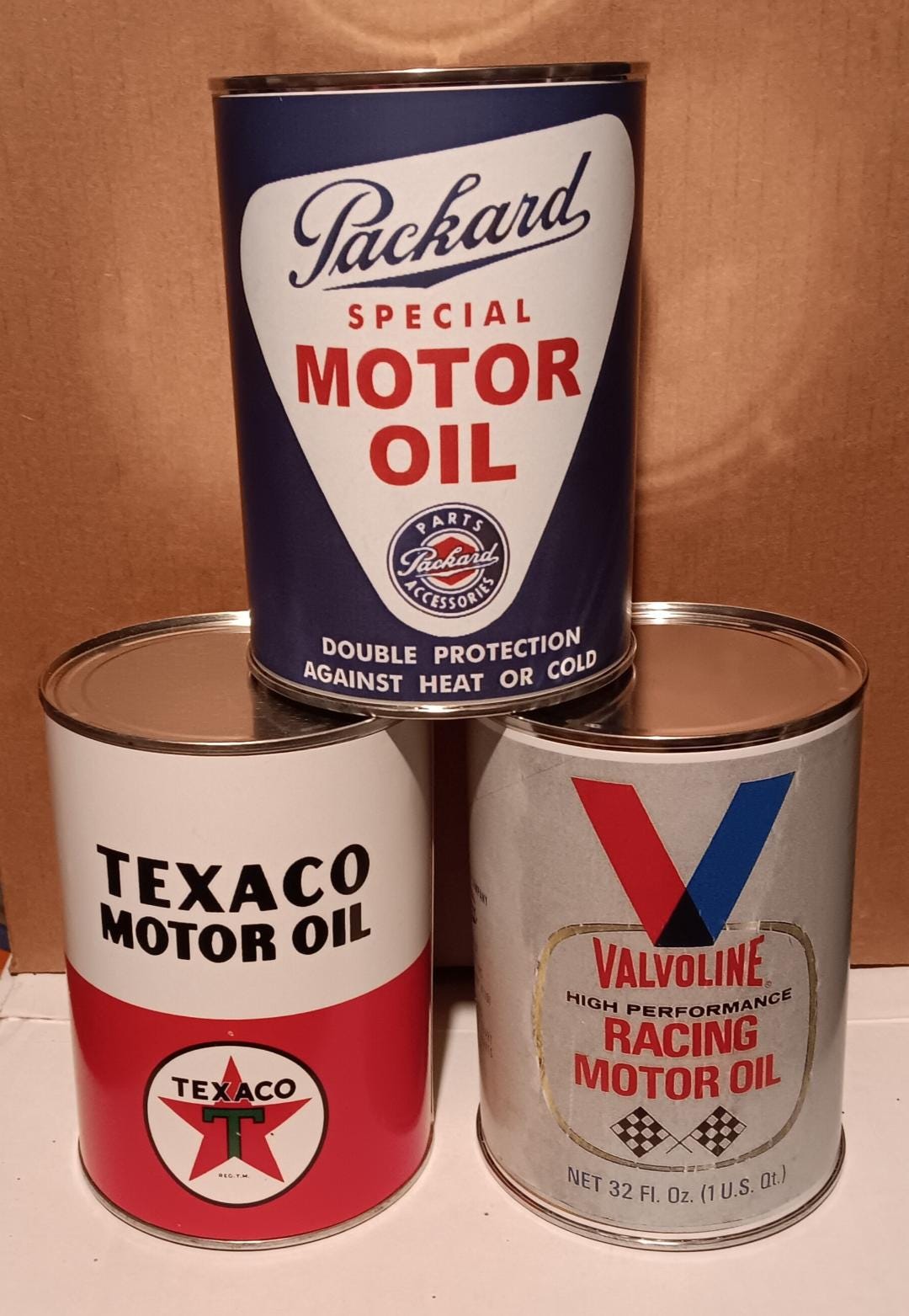 Oil Cans Packard Texaco Valvoline Paper Labels Decor - Etsy