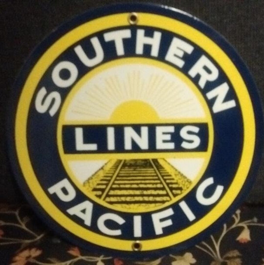 Southern Pacific Lines Porcelain Sign Home Office Garage Shop Farm ...