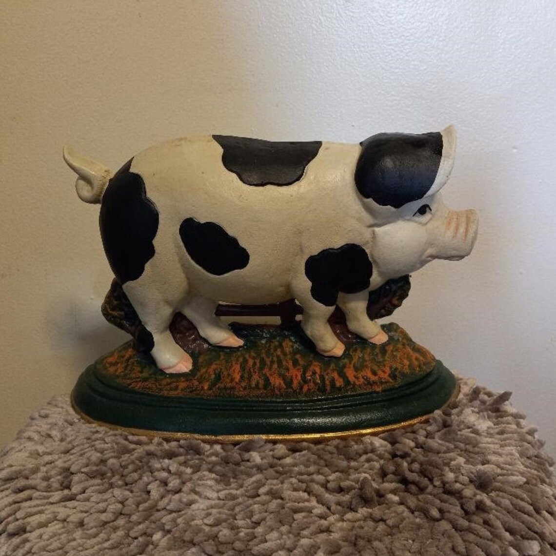 Pig Door Stop or Bookend Large Cast Iron Gift Home Office - Etsy