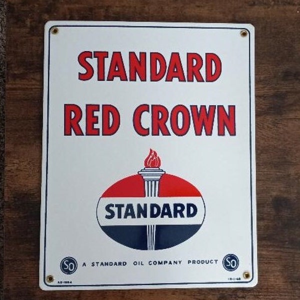 Porcelain Gas Pump Sign - Etsy