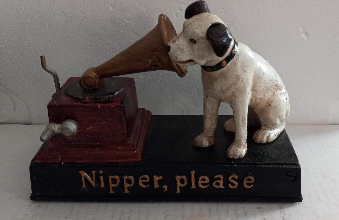 RCA Nipper Musical Wind-up Bank Cast Iron Gift Home Office - Etsy