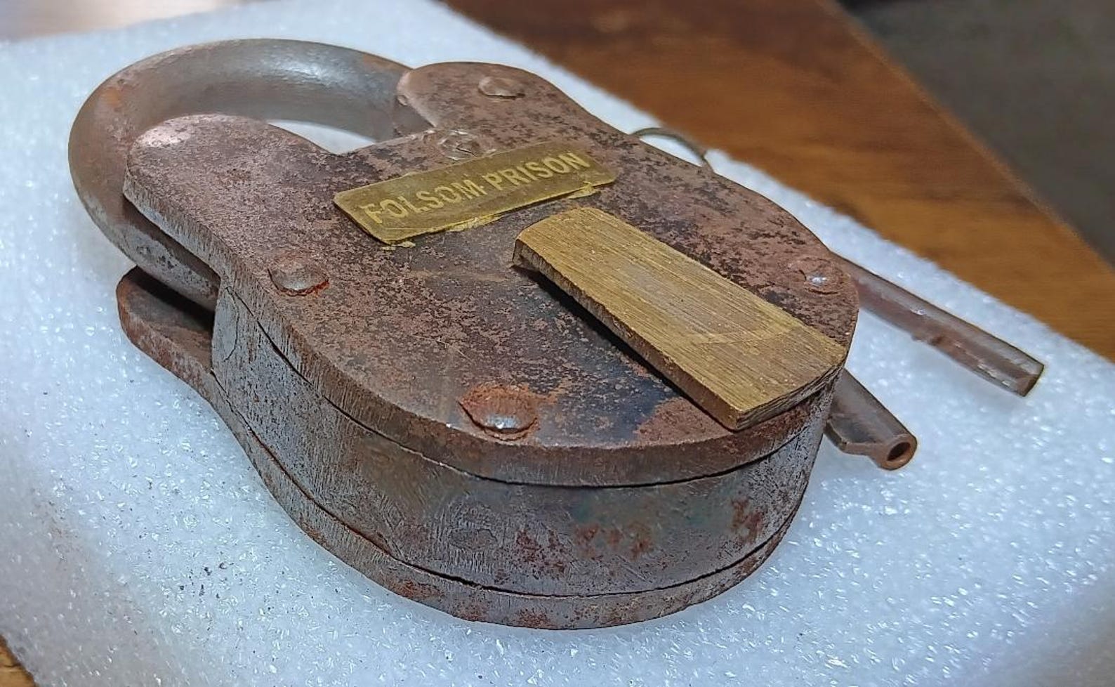Folsom Padlock Heavy Brass Plate Lock Keys Cabin Home Gift Decor - Etsy