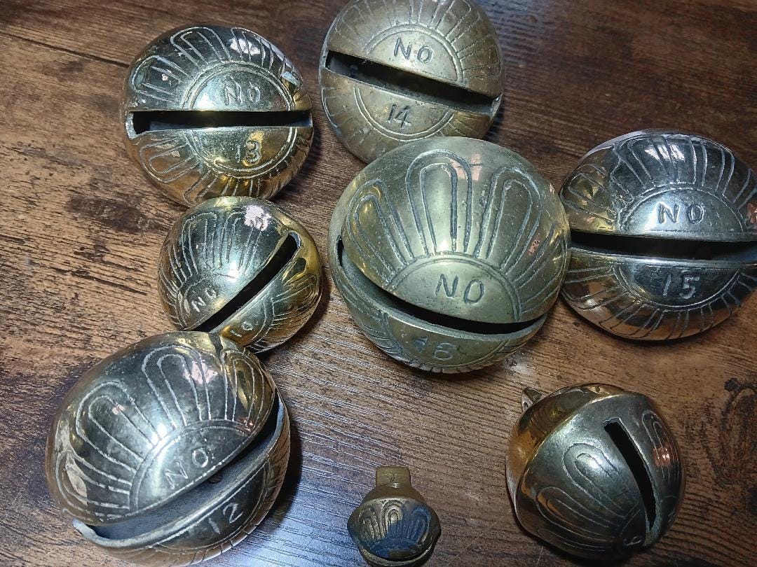 Sleigh Bells 8 Brass Office Home Gift - Etsy