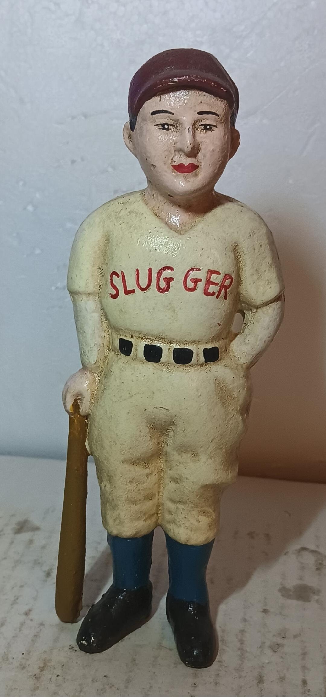 Baseball Player Slugger Bank Cast Iron Gift Home Collectible - Etsy
