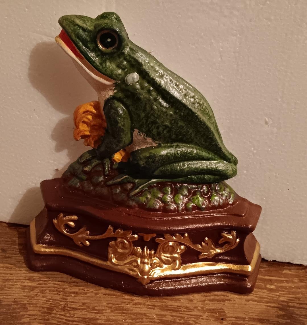 Frog Door Stop Bookend Cast Iron Gift Home Collectible - Etsy