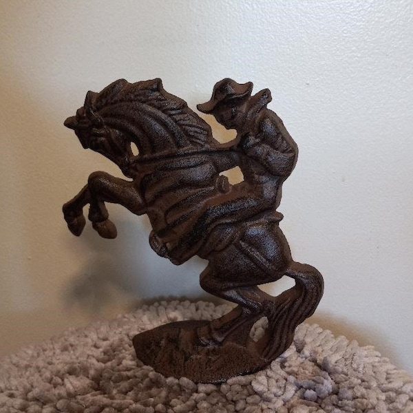 Cast Iron Horse Door Stop - Etsy