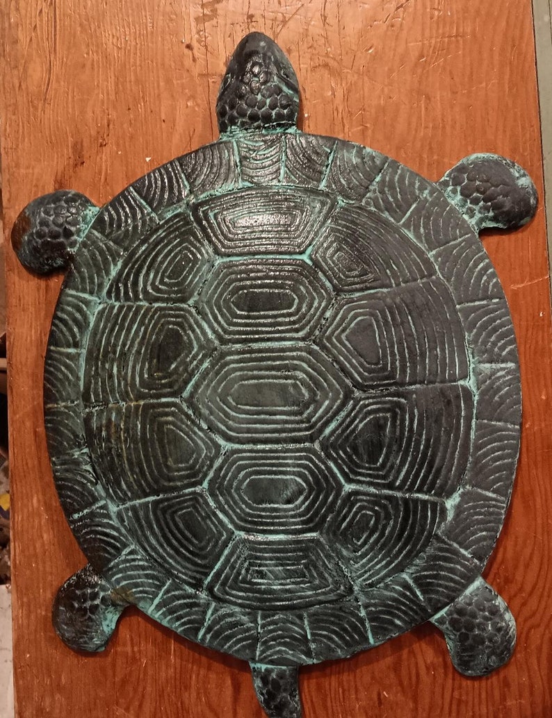 Turtle Stepping Stone Cast Iron Walkway Home Collectible Shop - Etsy