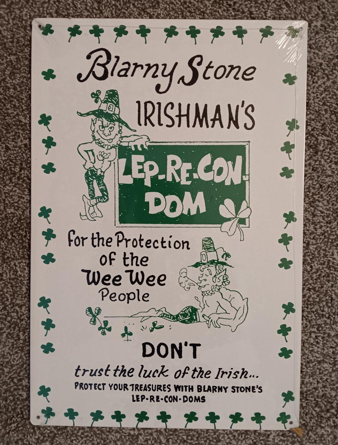 Blarny Stone Irishman Metal Sign Garage Home Wall Decor - Etsy