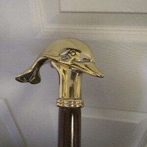 Brass Dolphin Cane Walking Stick Decor - Etsy