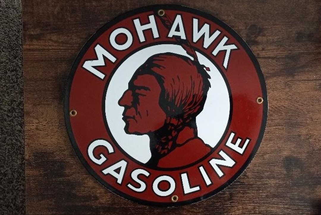 Mohawk Gasoline Porcelain Sign Home Office Garage Shop Farm Decor - Etsy