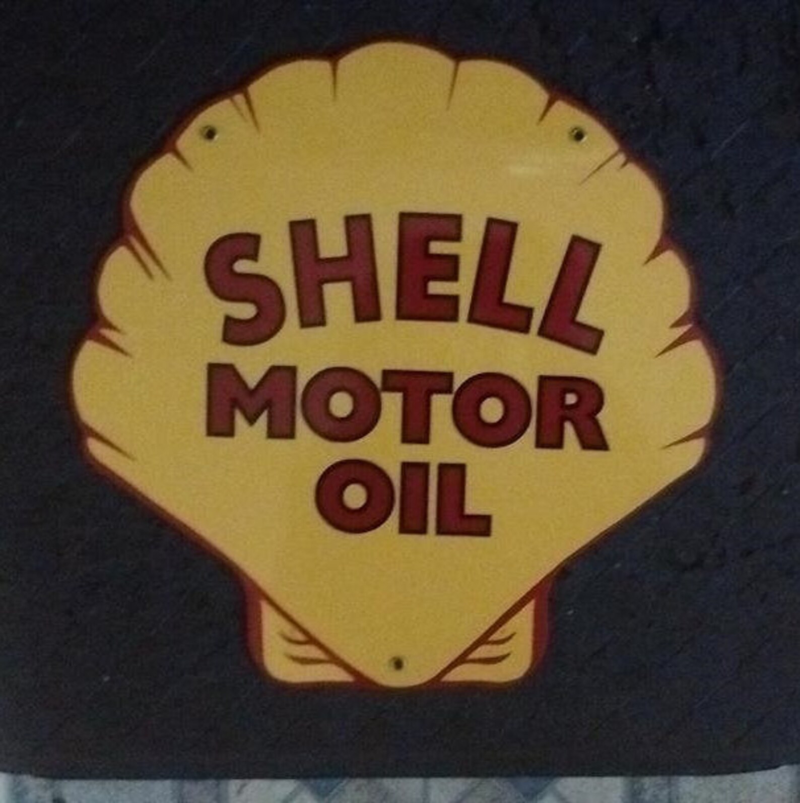 Shell Motor Oil Heavy Metal Sign Single Sided Gas Station - Etsy