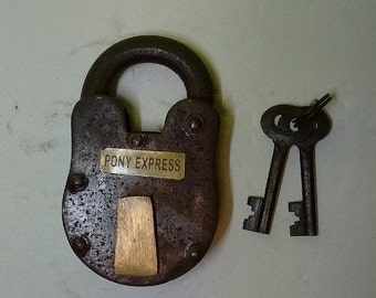 NY Insane Asylum Padlock Heavy Brass Plate Jail Prison Cell | Etsy