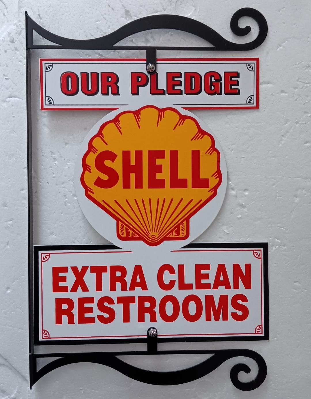 Shell Restrooms Double Sided Flange Sign Cabin Home Shop Farm Decor - Etsy