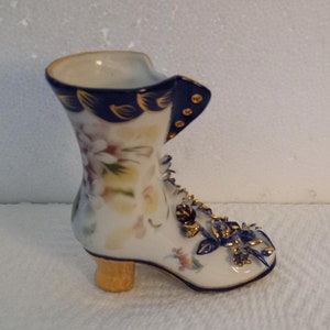 Porcelain Glass Boot Vase Limoges Office Home Gift - Etsy