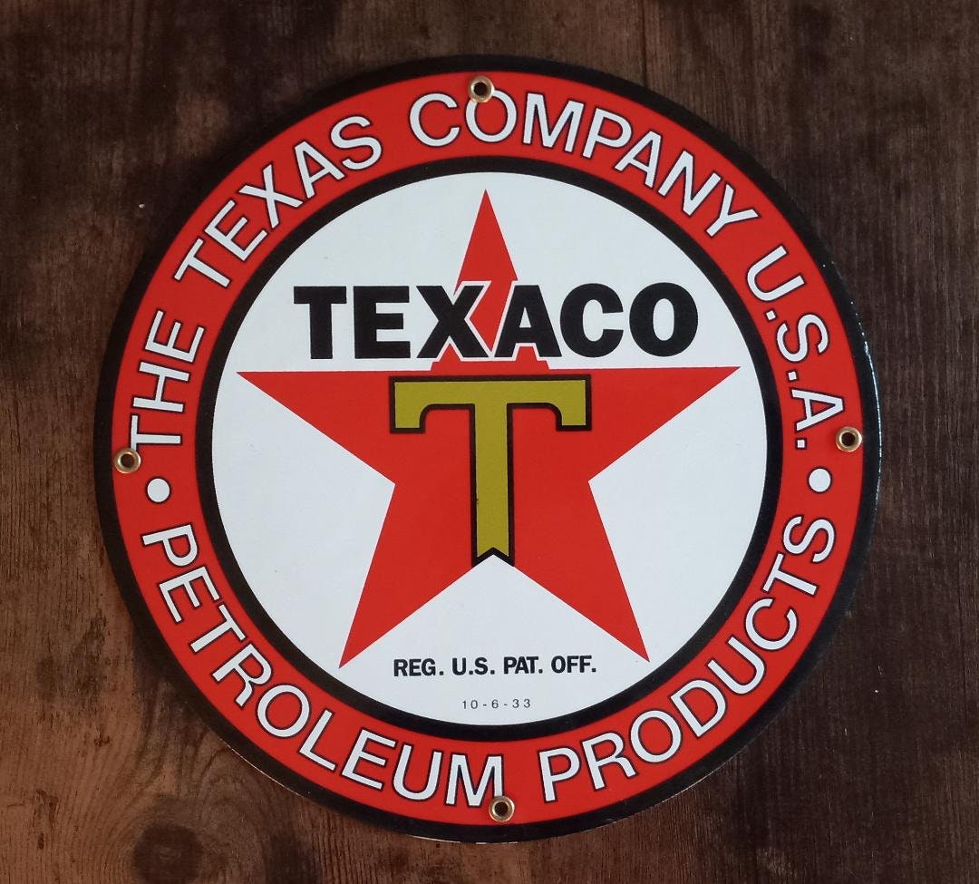 Texaco Company Porcelain Coat Sign Office Home Garage Shop Decor - Etsy