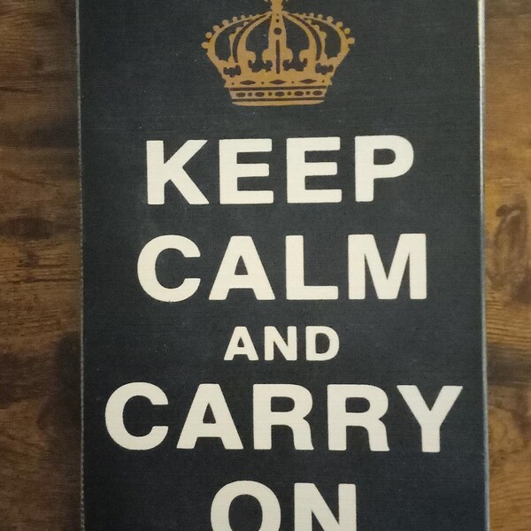 Keep Calm Sign - Etsy