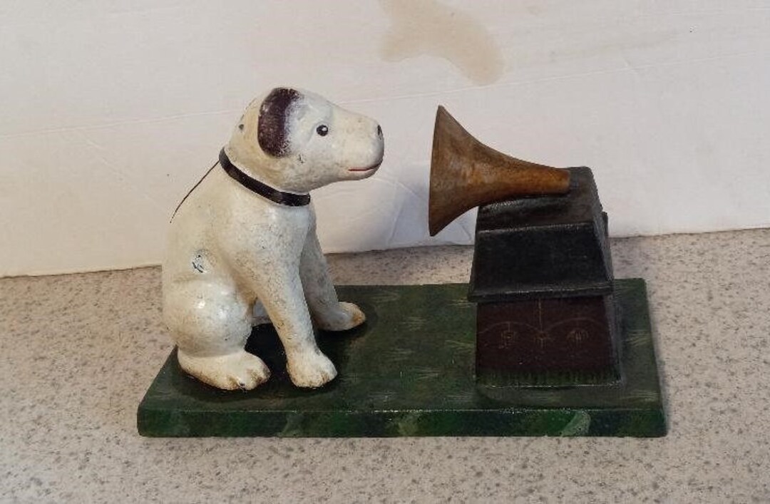 Nipper RCA Dog Gramophone Cast Iron Heavy Home Garage Shop Barn Decor ...