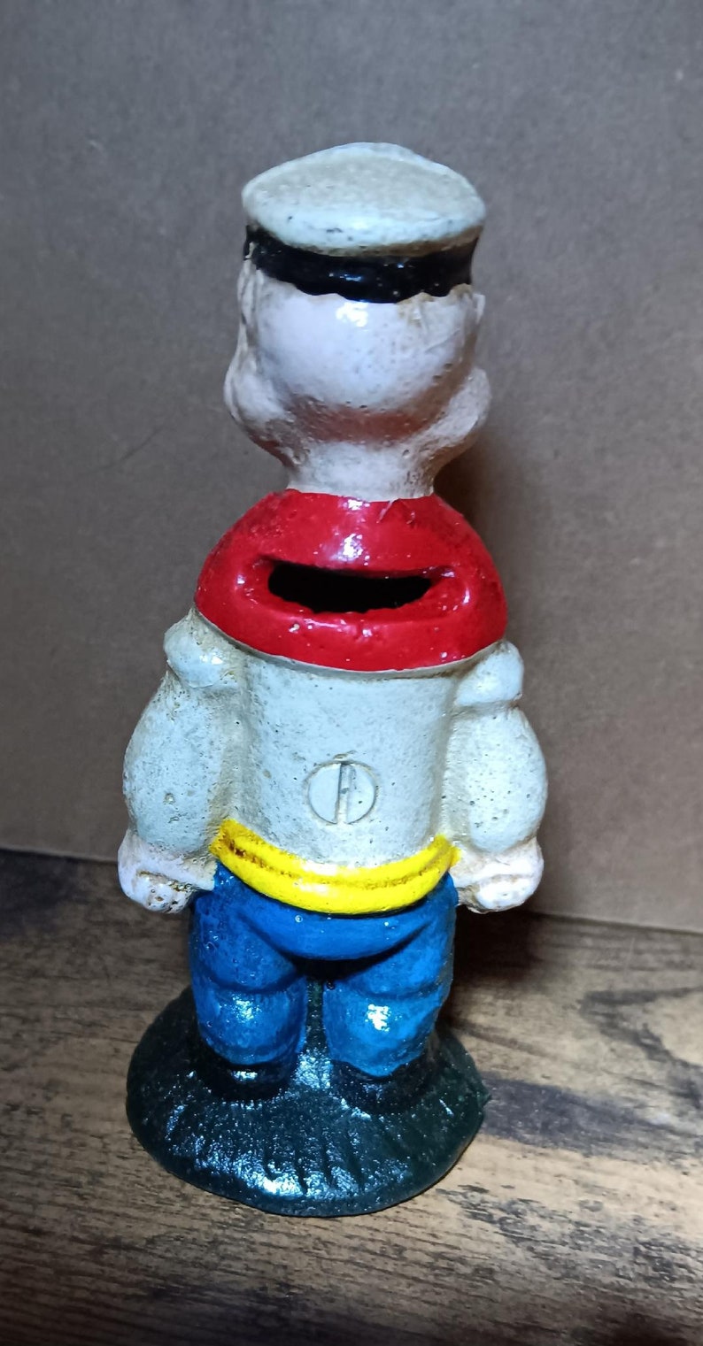 Popeye Sailor Man Bank Cast Iron Gift Home Collectible - Etsy