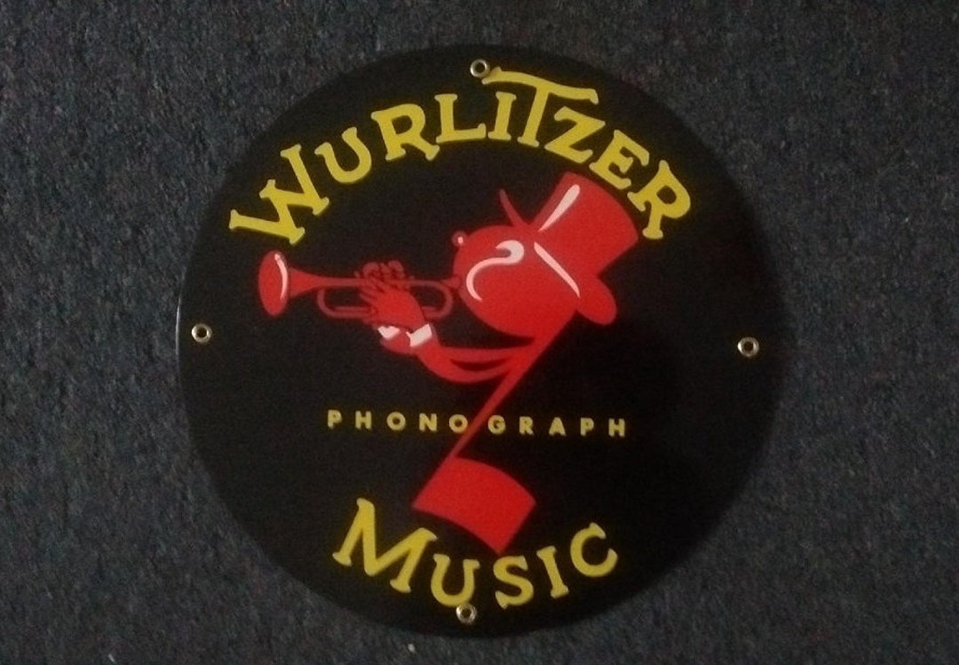Wurlitzer Porcelain Coat Sign Music Office Home Garage Shop Decor - Etsy