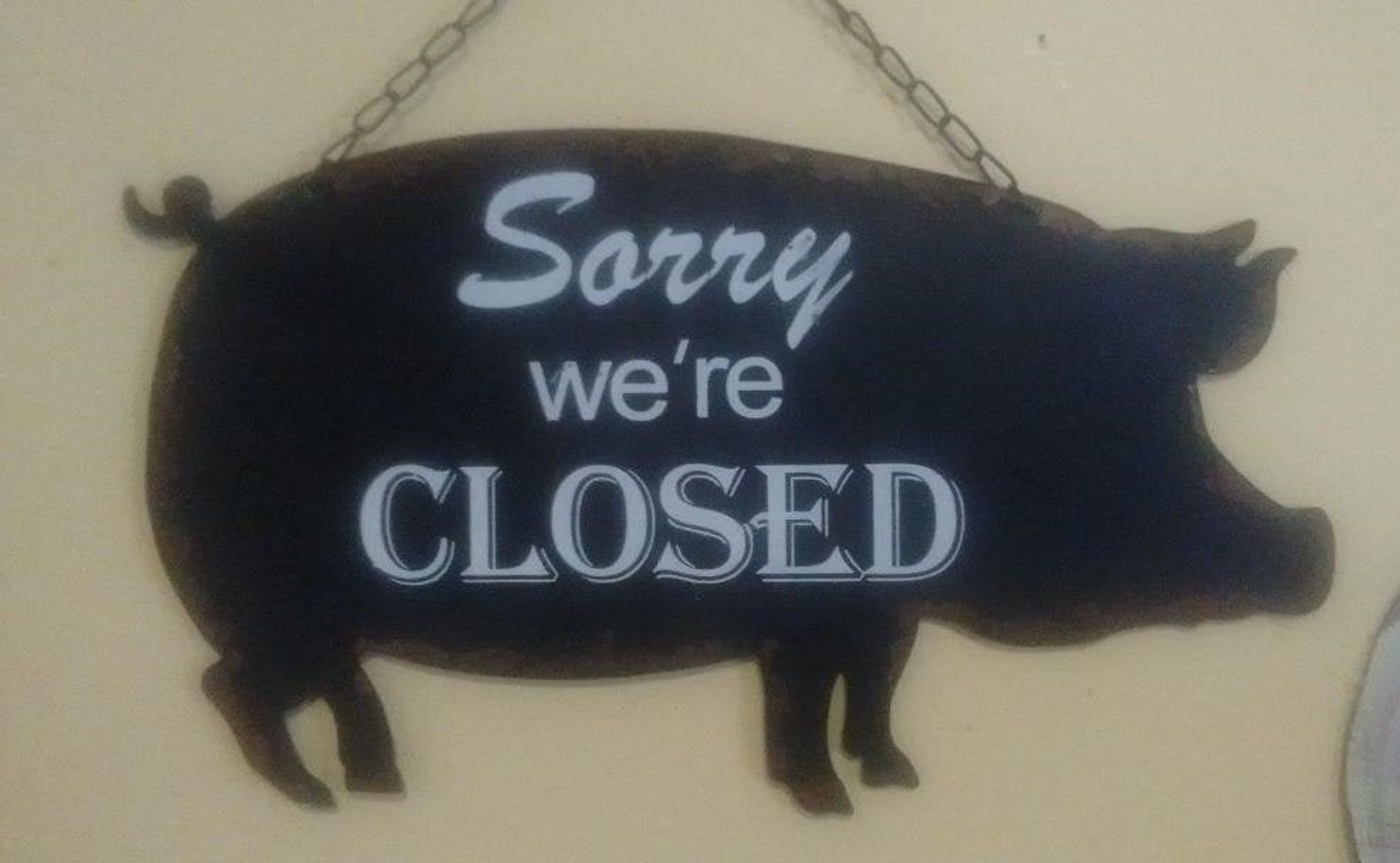 Pig Open Closed Metal Sign Kitchen Store Restaurant Bar Home | Etsy