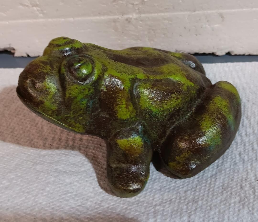 Frog Cast Iron Office Collectible Home Den Porch Decor - Etsy