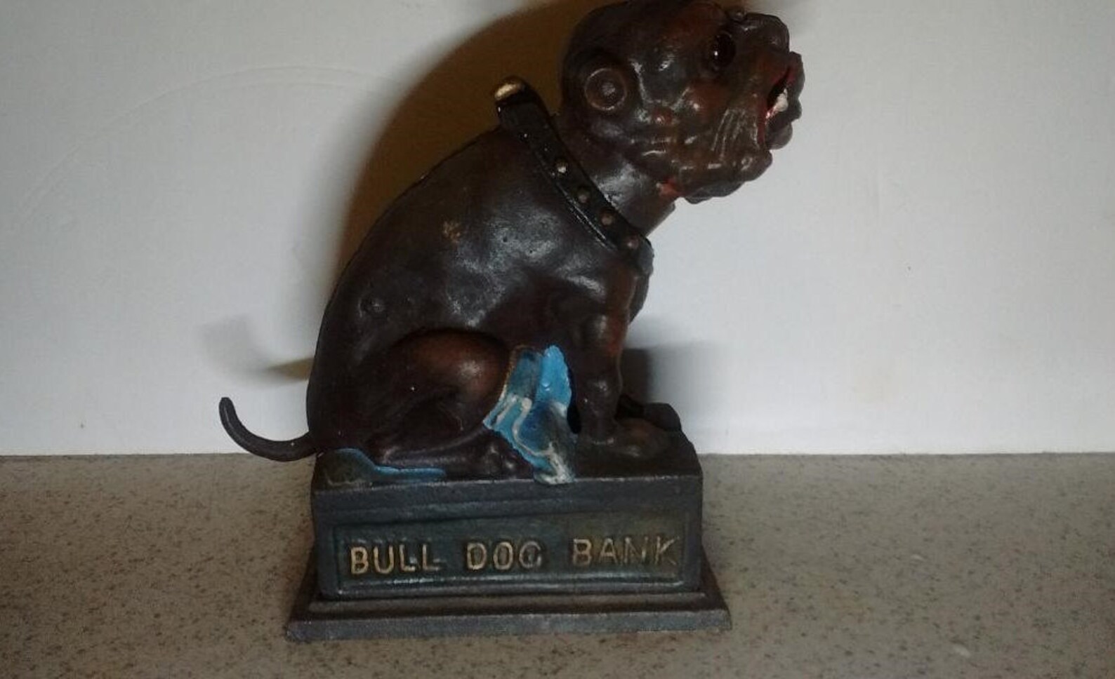 Bull Dog Bank Book of Knowledge Cast Iron Home Office Shelf - Etsy