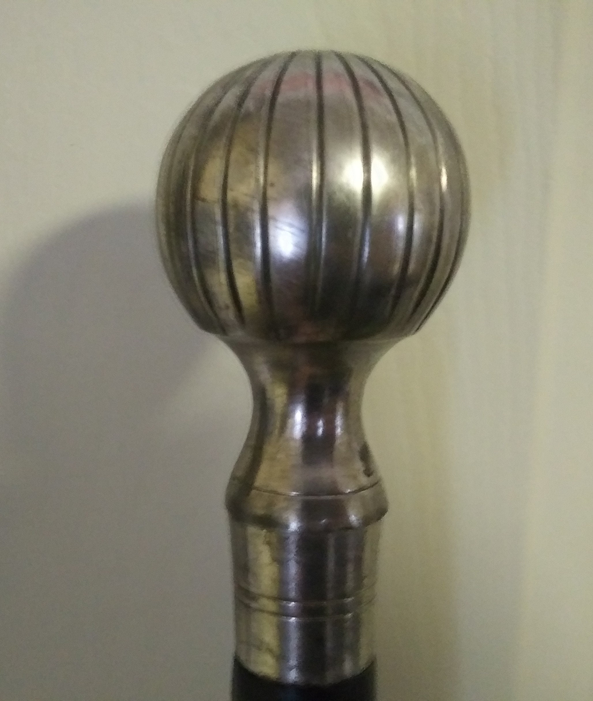 Cane Silver Knob Unique Walking Stick Decor | Etsy