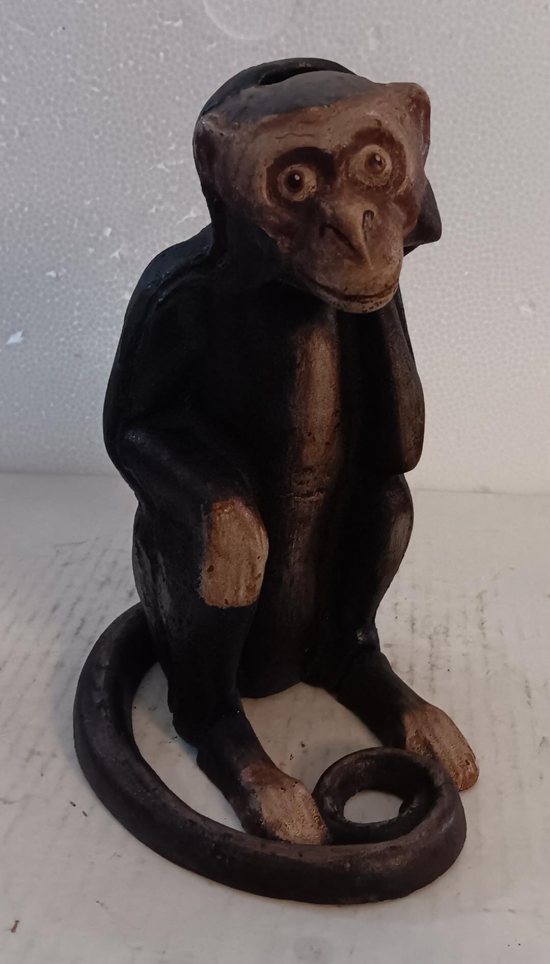 Monkey Cast Iron Bank Home Shop Office Decor - Etsy