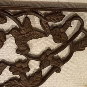 Shelf Brackets Hummingbirds Cast Iron Home Office Gift Decor - Etsy