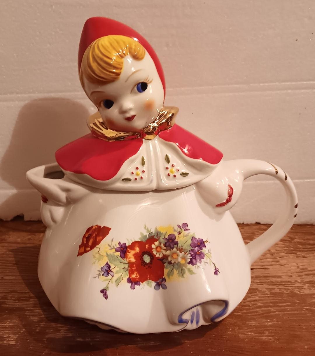 Little Red Riding Hood Teapot Porcelain Office Home Kitchen Gift - Etsy