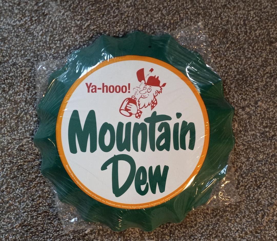 Mountain Dew Cap Metal Sign 11 Inch Shop Stores Bar Garage Home Office ...
