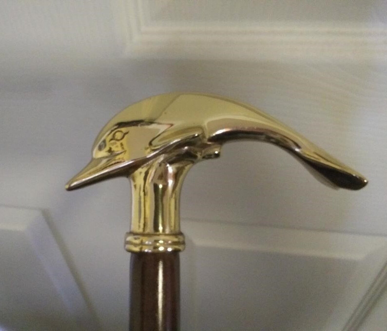 Brass Dolphin Cane Walking Stick Decor - Etsy